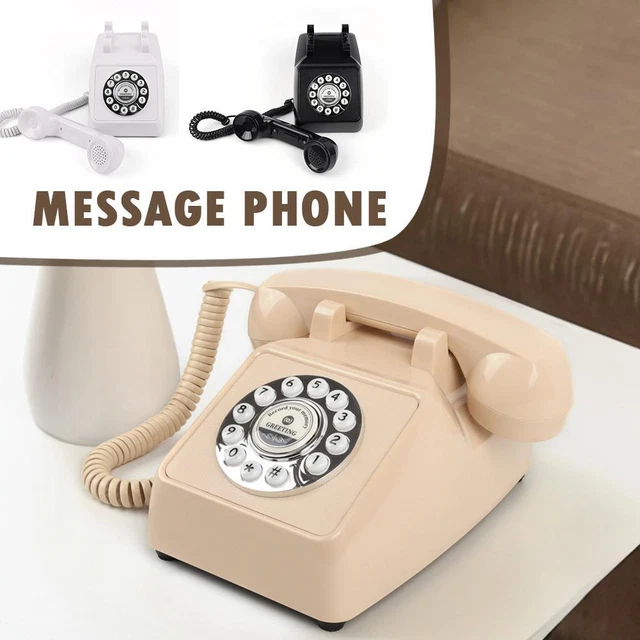 VINTAGE CORDED TELEPHONE with Classic Ringer and Push-button Dialing ...
