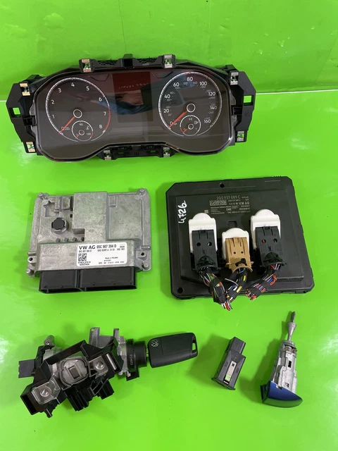 VW POLO MK6 Ecu Kit Speedometer Lock Set Bcm Module Key 1.0 Tsi Petrol ...