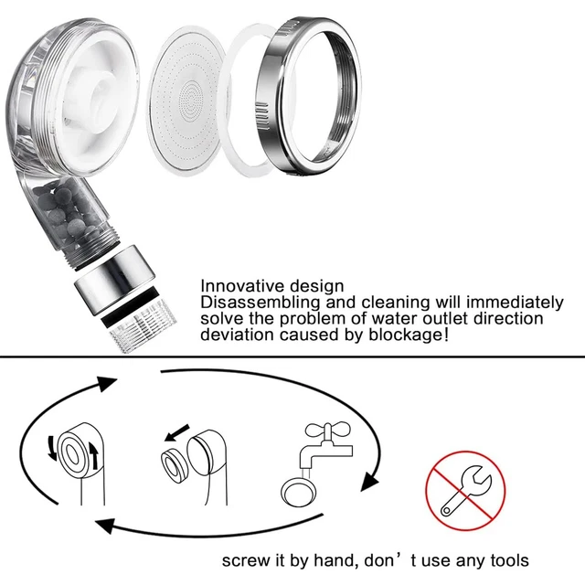 JAKESPECIAL – MODERN Stainless Steel Filtered Shower Head EUR 28,79 ...