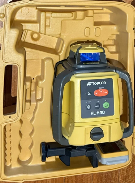 TOPCON RL-H4C SELF Leveling Rotary Laser Level With LS-80L Receiver ...