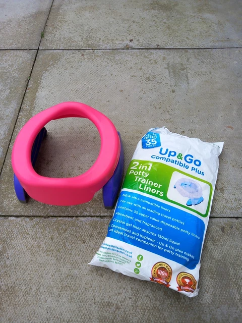 POTETTE PLUS 2-IN-1, Folding Travel Potty & Toilet Trainer Seat ...