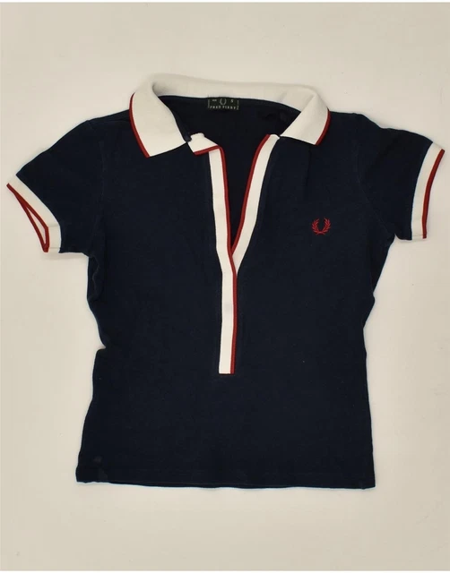 POLO FEMME FRED Perry culture Royaume-Uni 10 petits coton bleu marine ...