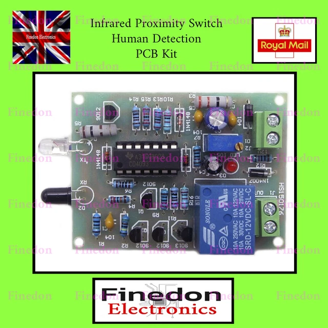 INFRARED PROXIMITY SWITCH Human Detection PCB Kit Module UK Seller. £7. ...
