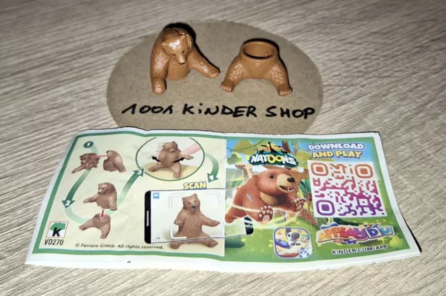 KINDER NATOONS 'VT' Vd 270 Vd270 Bär Bear Ours + Bpz 03.2022 EUR 1,75 ...