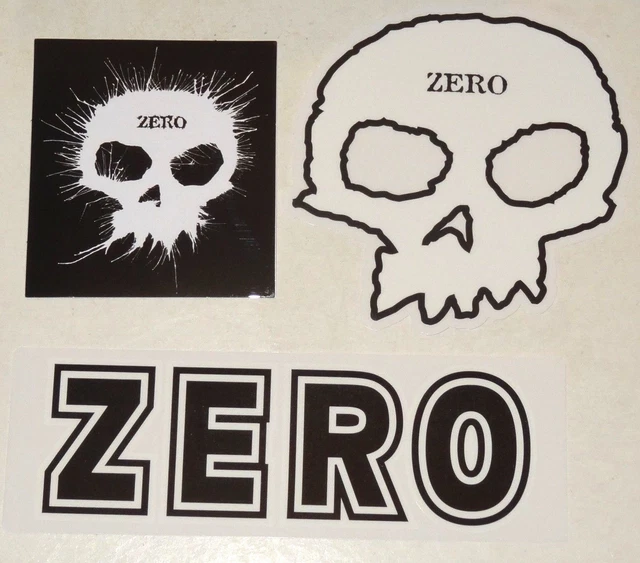 ZERO SKATEBOARDS - Skateboard Sticker - Assorted Logos - (Bold logo or ...