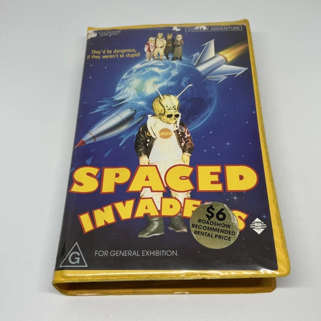 SPACED INVADERS VHS PAL Ex-Rental Clamshell $30.00 - PicClick AU