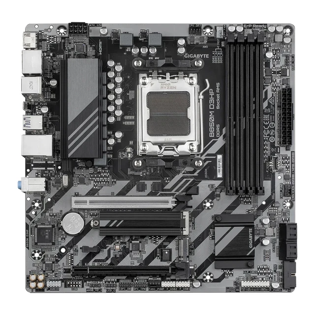 GIGABYTE B850 D3HP, AMD B850, S AM5, DDR5, PCIe 5.0, 2 x M.2, 1GbE, USB 10Gbps, £120.00 ...