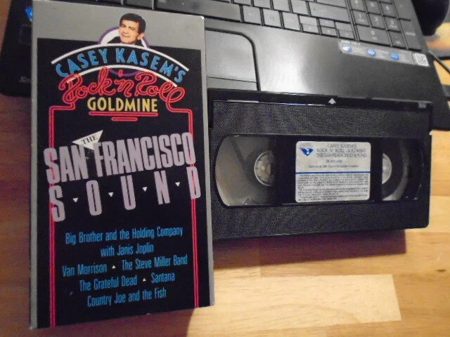 RARE OOP CASEY Kasem VHS Music Video SF Sound GRATEK DEAD Janis Joplin ...