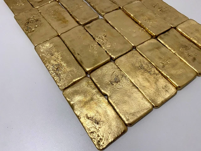 3000 GRAMS SCRAP Gold Bar For Gold Recovery Melted Different Computer ...