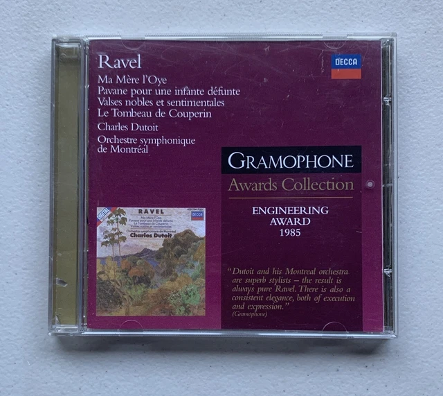RAVEL - ORCHESTRAL Works Charles Dutoit Gramophone Awards Collection CD $37.13 - PicClick AU