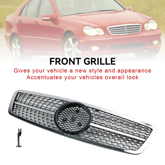 FRONT BUMPER KIDNEY Grille Grill Pour Mercedes W203 C230 C320 C240 2001 ...