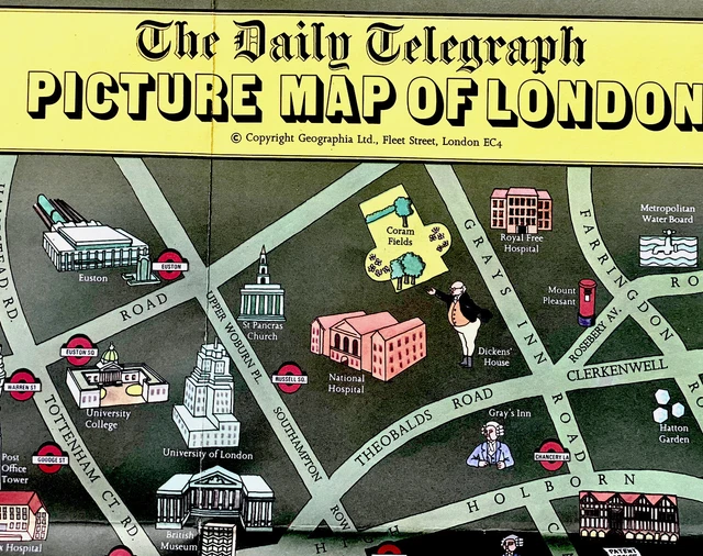 THE DAILY TELEGRAPH Picture Map Of London By GEOGRAPHIA $200.00 ...