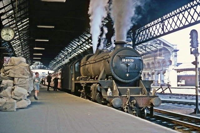 BRITISH RAIL STANIER Class 5 44971 Preston 30/06/67 Rail Photo R0781 £2 ...