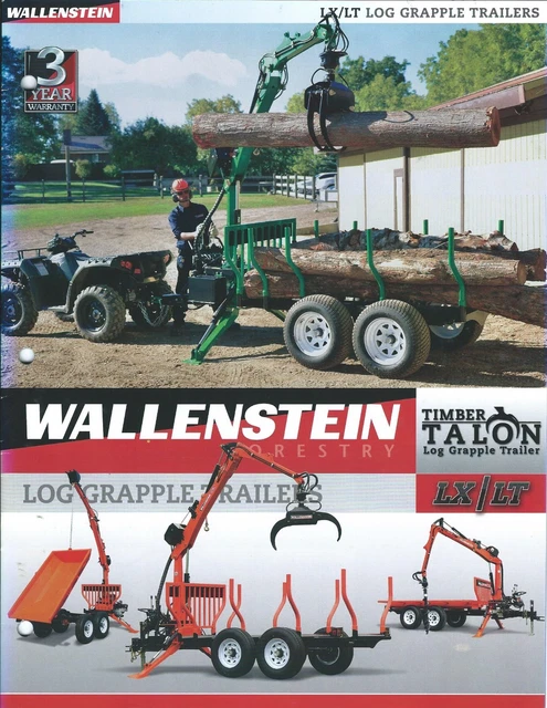 EQUIPMENT BROCHURE WALLENSTEIN LX LT Timber Talon Log Grapple Trailer ...