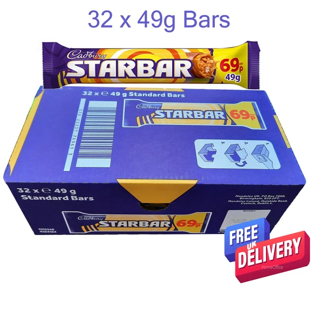 CADBURY STAR BAR Chocolate Bars Full Box Of 32 StarBars £23.95 ...
