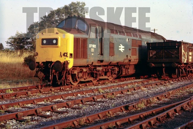 35MM SLIDE BR British Railways Diesel Loco Class 37 37192 Pontardulis ...