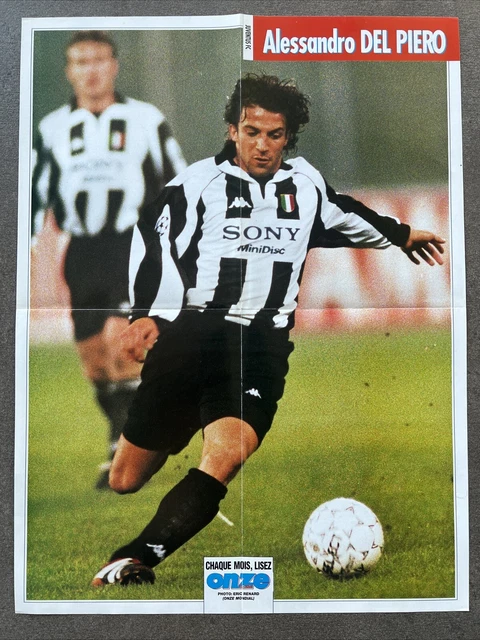 POSTER ALESSANDRO DEL PIERO | Juventus FC | ONZE MONDIAL 1998 | Raro ...