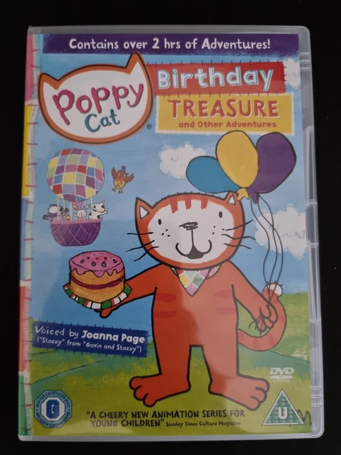 POPPY CAT BIRTHDAY Treasure and Other Adventures DVD Region 2 PAL | 2 ...