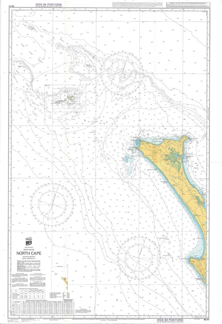 NZ 41 NORTH Island north Cape Chart Map Maritime Marine Wall Nautical ...