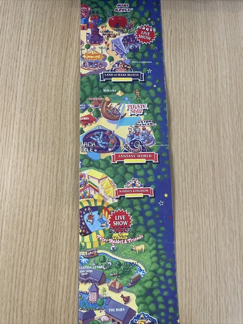 ALTON TOWERS THEME Park Map Guide Leaflet 1994, Vintage, Rare collectors item £80.00 - PicClick UK