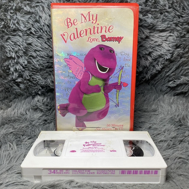 BARNEY THE DINOSAUR Be My Valentine Love Barney VHS 2000 Video Tape ...