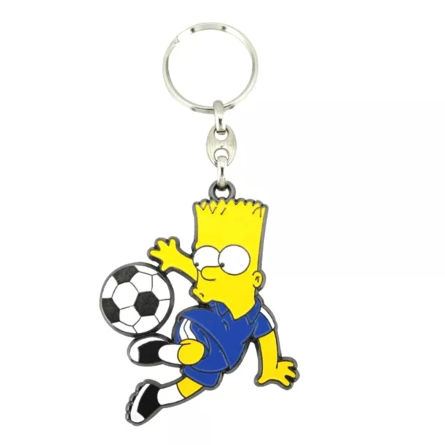 THE SIMPSONS LKRS149 Bart Simpson Playing Football Enamelled Licensed ...