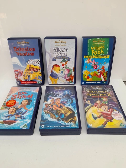 6 WALT DISNEY VHS Bundle Collection Children Retro Dalmatian Vacation £ ...
