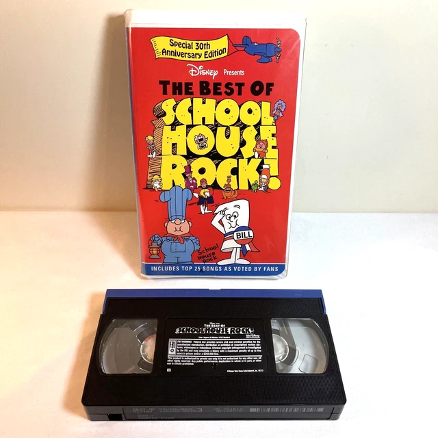 THE BEST OF SCHOOL HOUSE ROCK! (VHS) Animation Educational Musical £5. ...