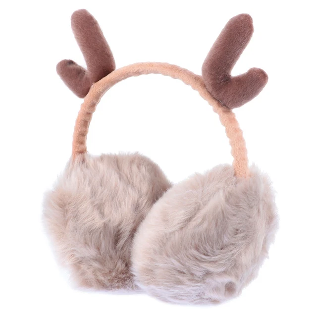 CACHE-OREILLES POUR ENFANTS Antlers Peluche Manquer Bandeau Bois Renne ...