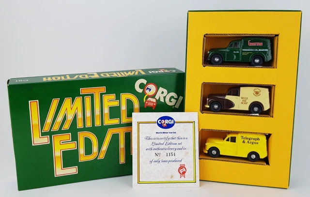 CORGI C91 EDIZIONE Limitata Corgi Morris Minor Vans Boxset Classico ...