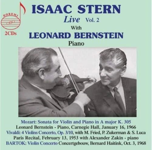ISAAC STERN ISAAC Stern: Live: With Leonard Bernstein - Volume 2 (CD ...
