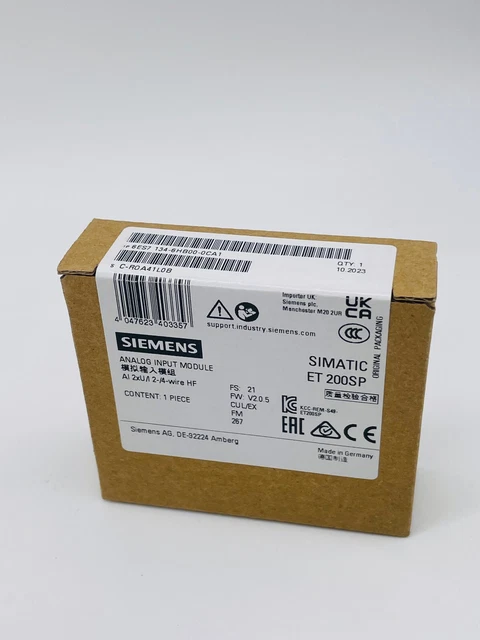 SIEMENS SIMATIC ET200SP 6ES7134-6HB00-0CA1 Analog Input Module EUR 122 ...