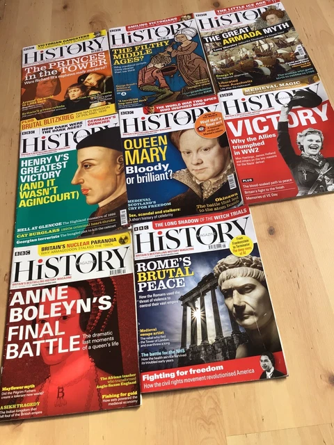 BBC HISTORY REVEALED MAGAZINE BUNDLE x 8 ISSUES £9.99 - PicClick UK