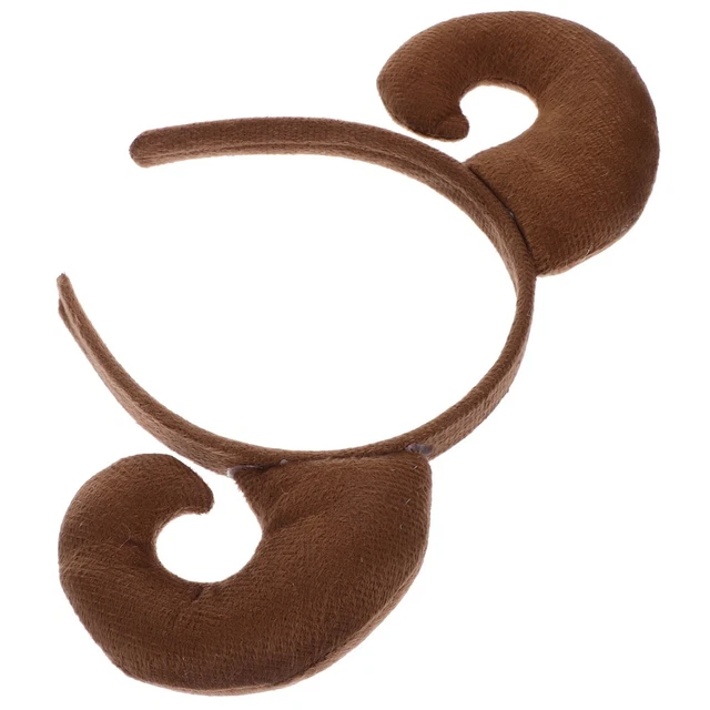 CUTE LAMB HEADBAND Masquerade Horn Animal Headdress Costume Headwear ...