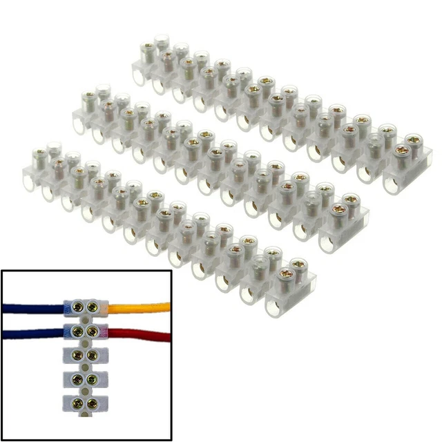 NEW TERMINAL CONNECTION Strip Useful Terminal Barrier Block 3A 12 ...