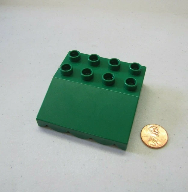 LEGO DUPLO GREEN ROOF AWNING Overhang House Block Brick Piece Vintage ...