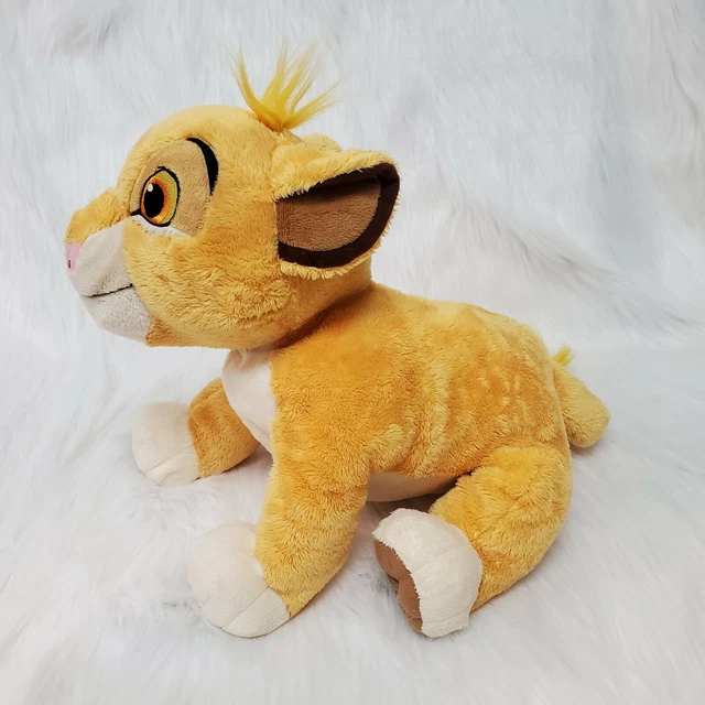 DISNEY STORE SIMBA Cub Young The Lion King Stuffed Animal 14" Plush Toy ...