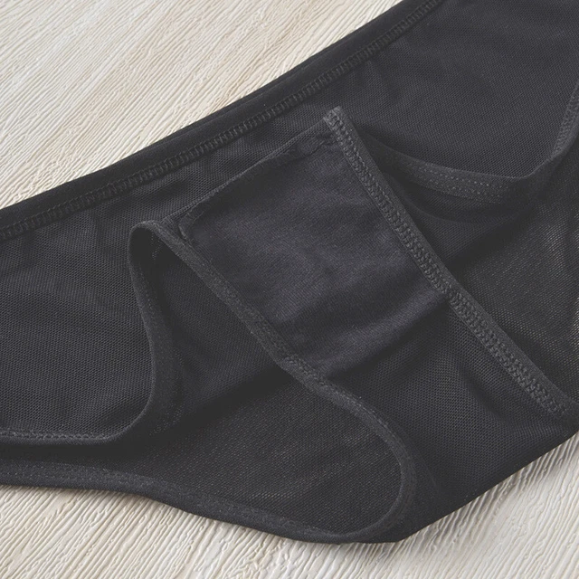 WOMEN SEXY SEE Through Sheer Mesh Thongs G-string Underwear Panties S/M ...