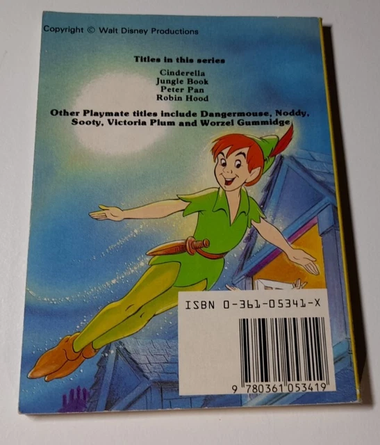 WALT DISNEY PRESENTS Peter Pan Paperback Book Purnell 1983 Story Film ...