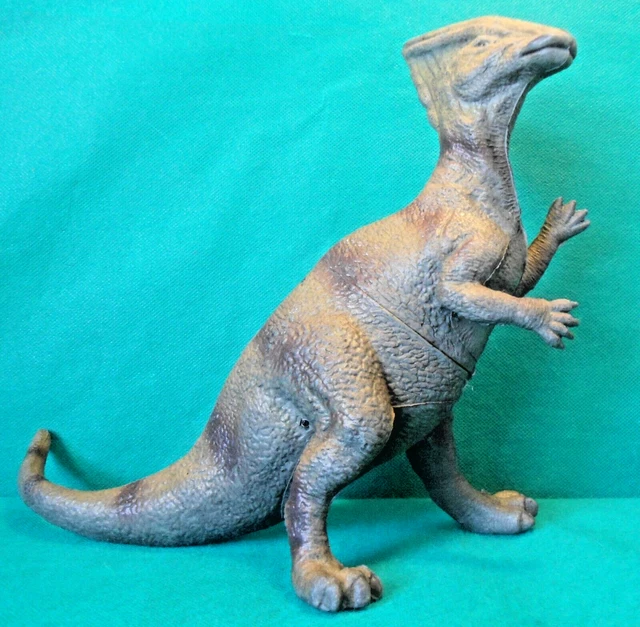 VINTAGE PARASAUROLOPHUS PREHISTORIC Dinosaur Large 9" Plastic FIgure £9 ...