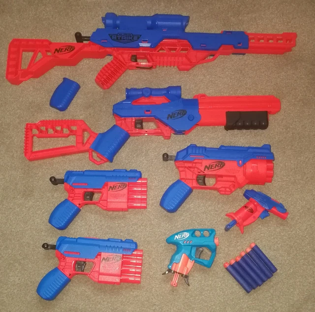 NERF ALPHA STRIKE Gun Bundle Lynx 50-1 Mantis LR-1 2x Fang QS-4 BOA RC ...