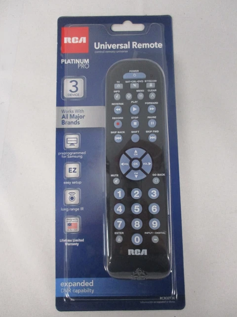 NEW 2001 RCA Universal Remote Control Platinum Pro Rcr3273E ~ Sealed ...