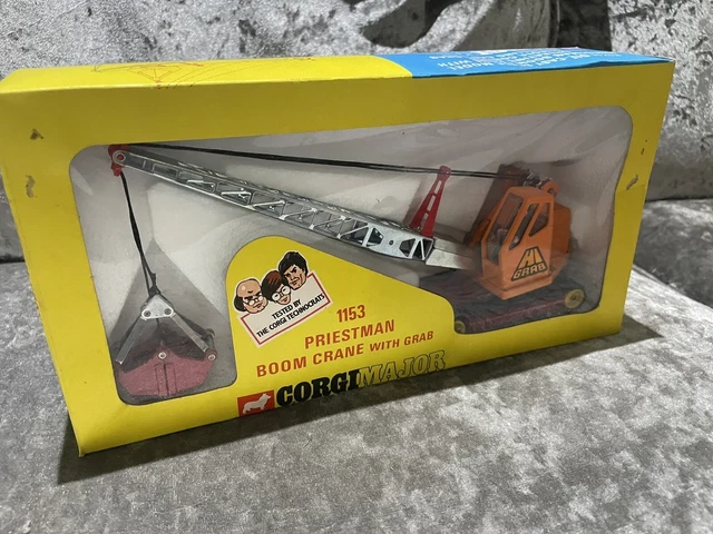 CORGI RARE MAJOR 1153 Priestman Boom Crane With Grab £100.00 - PicClick UK