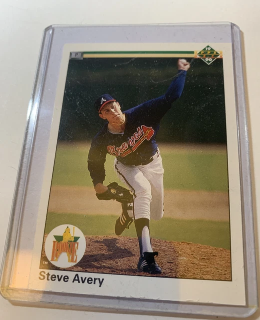 1990 UPPER DECK Steve Avery Rookie Card RC - COMME NEUF Atlanta Braves ...