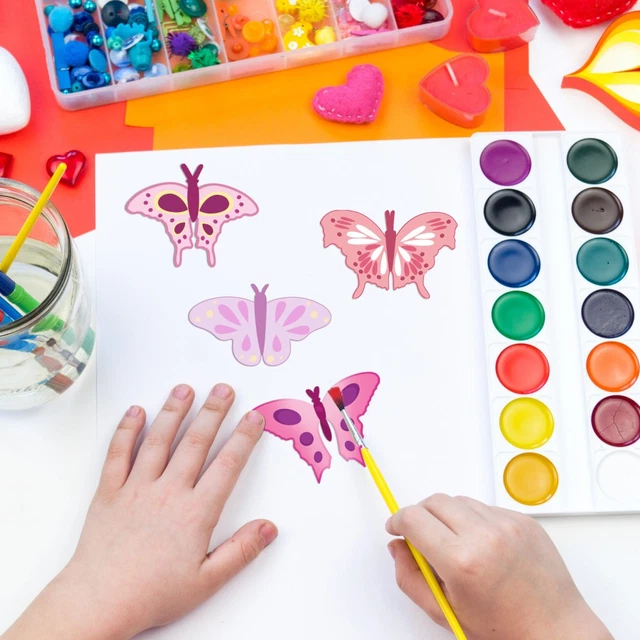 PCS BUTTERFLIES WOODEN Crafts Wooden Birthday Crafts Unfinished Wooden ...