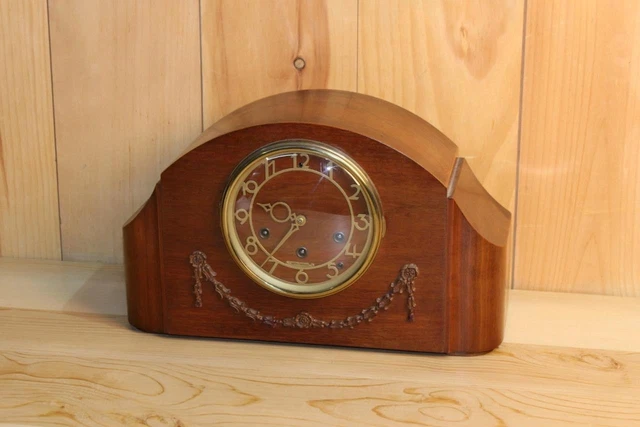 ANTIQUE SETH THOMAS Deco Style Westminster Chime Clock ~ Runs And ...