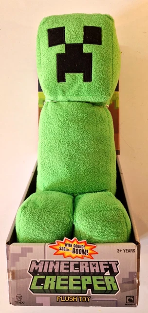 MINECRAFT CREEPER PLUSH Toy with sounds. OFFICIAL Jinx Mojang product ...