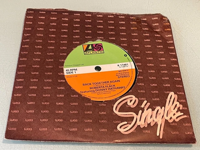 ROBERTA FLACK FEATURING Donny Hathaway - Back Together Again - Vinyle 7 ...
