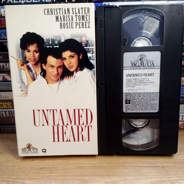 UNTAMED HEART (1993 VHS) Christian Slater Marisa Tomei Rosie Perez 90s ...