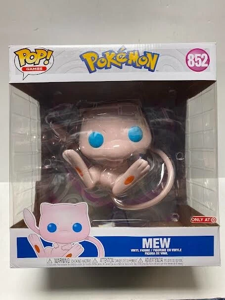 FUNKO POP! JUMBO: Pokemon - Mew - 10 Inch Vinyl Figure #852 (Target ...